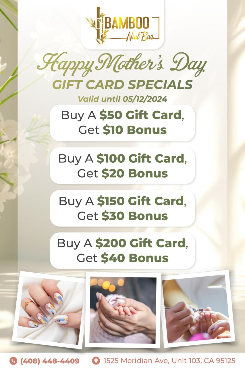 Promotion BamBoo Nail Bar Promotion BamBoo Nail Bar